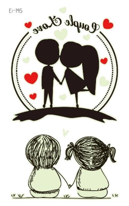 Tatouage Temporaire Love Couple Glow Tattoo For A Week Tatouage Temporaire Love Couple Glow Tattoo For A Week