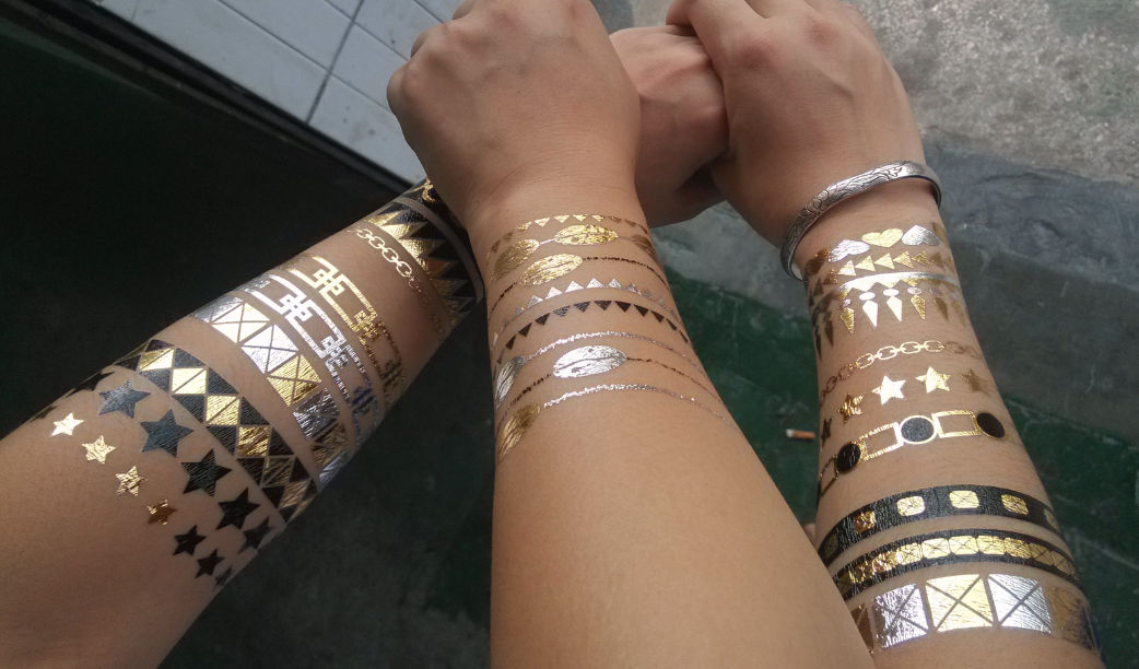 metallic tattoos real