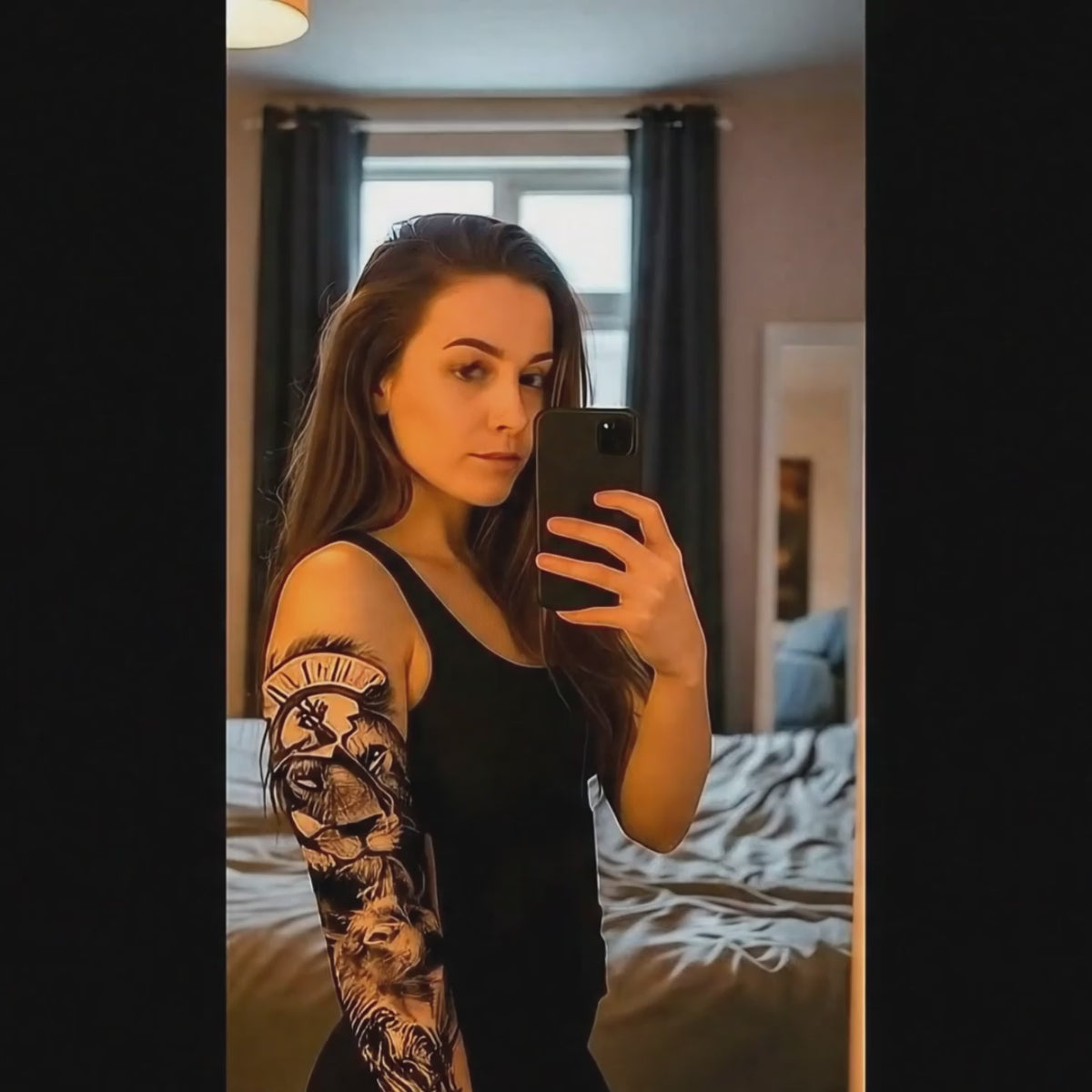 Full Sleeve Arm/Leg Tattoo Clockwork Lion and Wolves – Tattoo for a week