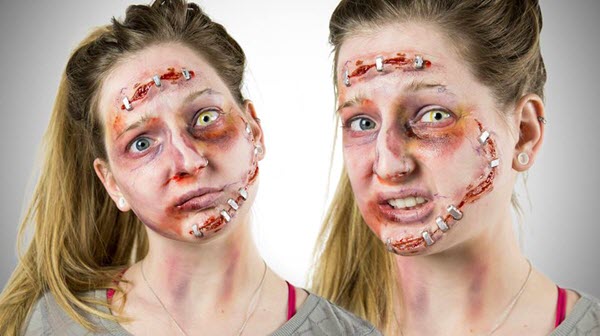 3D FX Transfers "Staplestein stapled wounds" – Tattoo for a week