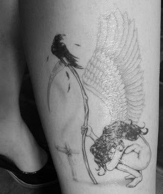 Angel Of Death Tattoo – Tattoo for a week