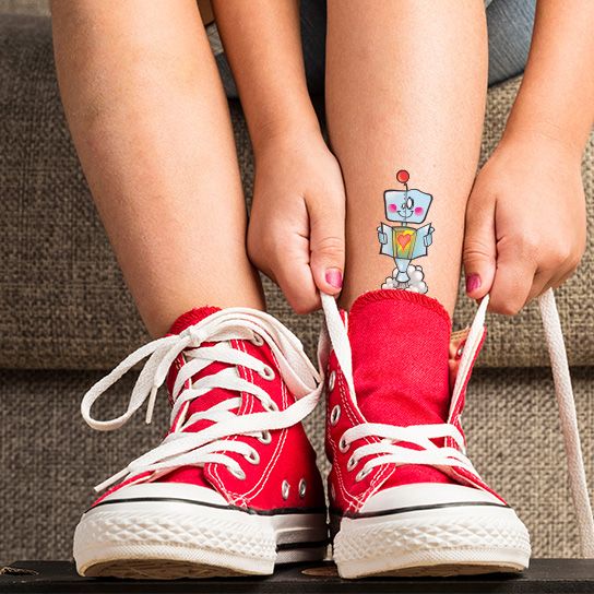 Beep-Boop Robot Tattoo – Tattoo for a week