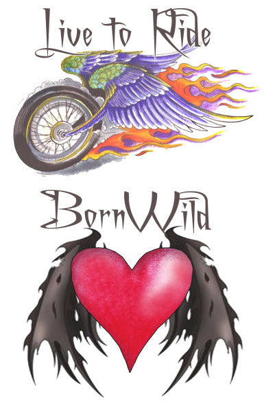 Live To Ride - Born Wild Tattoos – Tattoo for a week