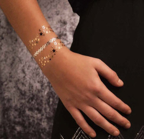 Chillax Metallic Tattoos – Tattoo for a week