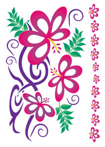 Flirty Flower Power Tattoos – Tattoo for a week