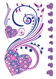 Flirty Hearts Tattoos – Tattoo for a week