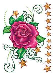 Flirty Rose Tattoos – Tattoo for a week