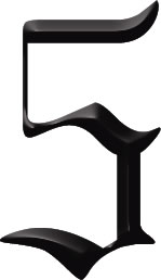 Gothic Number 5 (Five) Tattoo – Tattoo for a week