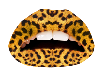 Leopard Violent Lips (3 Lip Tattoo Sets) – Tattoo for a week