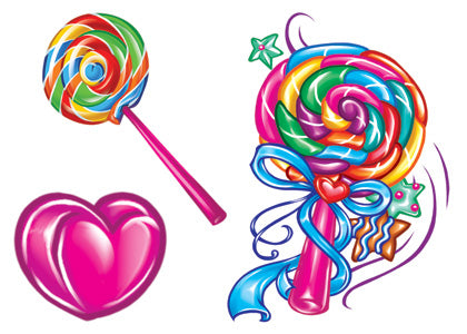 Lollipop Tattoos – Tattoo for a week