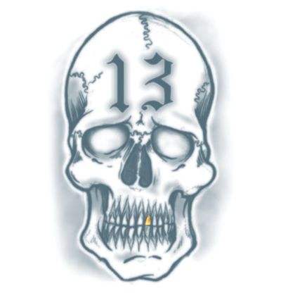 13 Skull Tattoo – Tattoo for a week