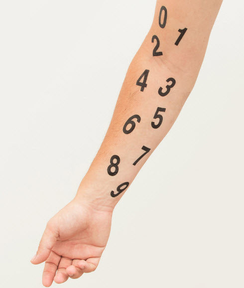 Numbers Pack - Tattoonie (10 tattoos) – Tattoo for a week
