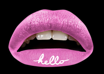 Pink "Hello" Violent Lips (3 Lip Tattoo Sets) – Tattoo for a week