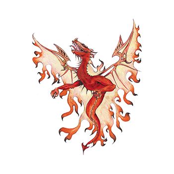 Rode Draak Tatoeage 114 Chinese Dragon Tattoo Stock Photos, High Res