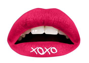 Red "XOXO" Violent Lips (3 Lip Tattoo Sets) – Tattoo for a week