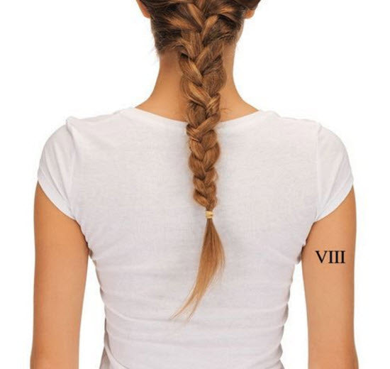 Roman Numeral 8 (Eight) Tattoo (3 tattoos) – Tattoo for a week
