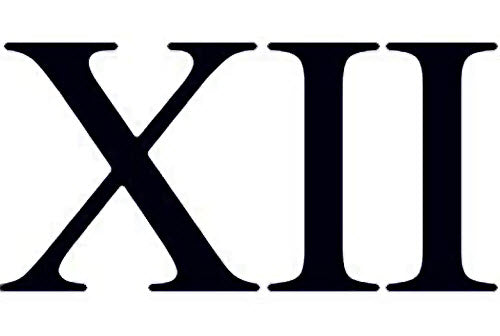 Roman Numeral 12 (Twelve) Tattoo (3 tattoos) – Tattoo for a week