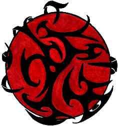 Tribal Red Tattoo – Tattoo for a week