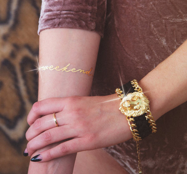 Gold Weekend - Tattoonie – Tattoo for a week