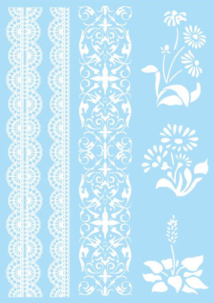 Tatouages Blanches Lace Floral – Tattoo for a week