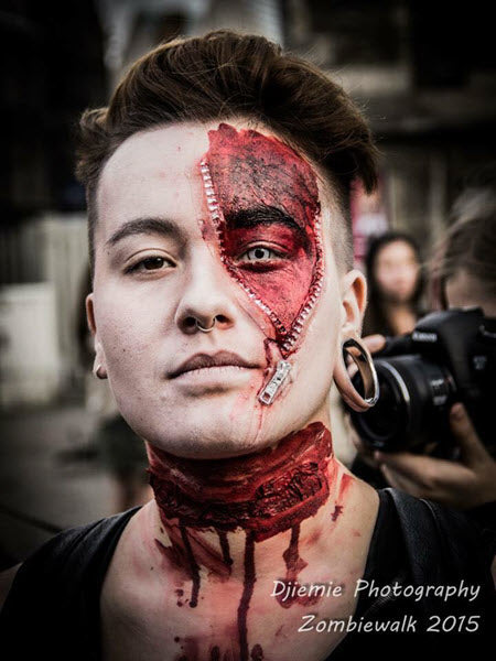 3D FX Transfers "Zipper face" – Tattoo for a week